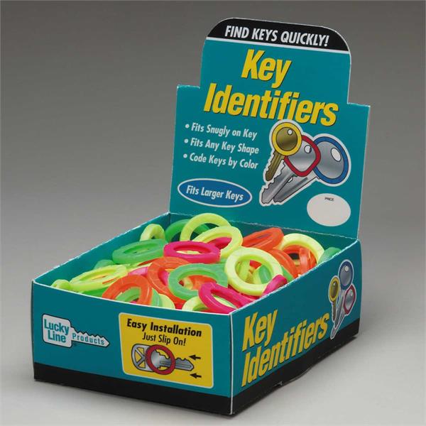 Large Key Identifier Rings USA MADE 150/Box Neon Colors