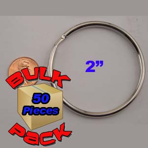 Split Key Ring 2 Inch (China) Bulk Pack