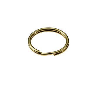 Solid Brass Split Key Ring 1/2 Inch Diameter (USA)